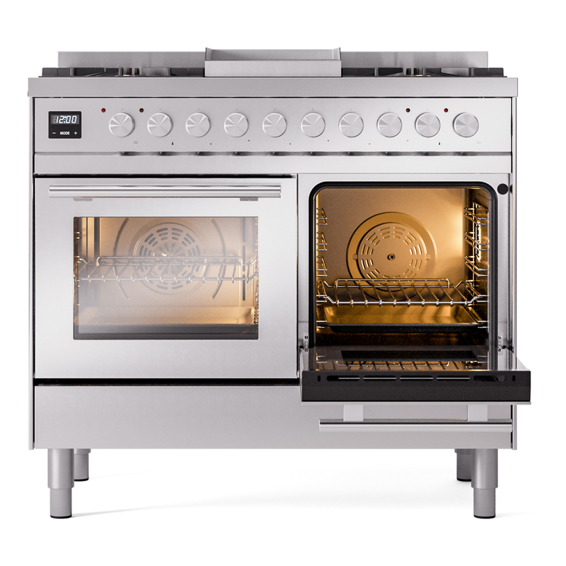 ILVE UPD40FWMPSS Professional Plus II 40 inch Dual Fuel Range (Natural ...