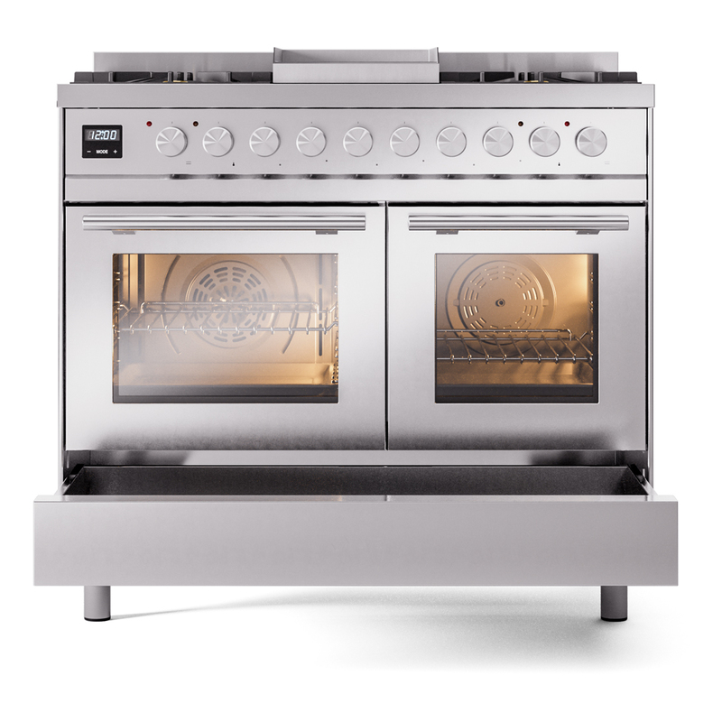 ILVE UPD40FWMPSS Professional Plus II 40 inch Dual Fuel Range (Natural ...