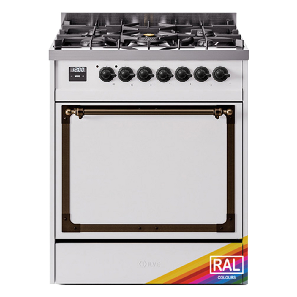 ILVE UN30QNMPRAB Nostalgie II Noblesse 30 inch Dual Fuel Range (Natural ...