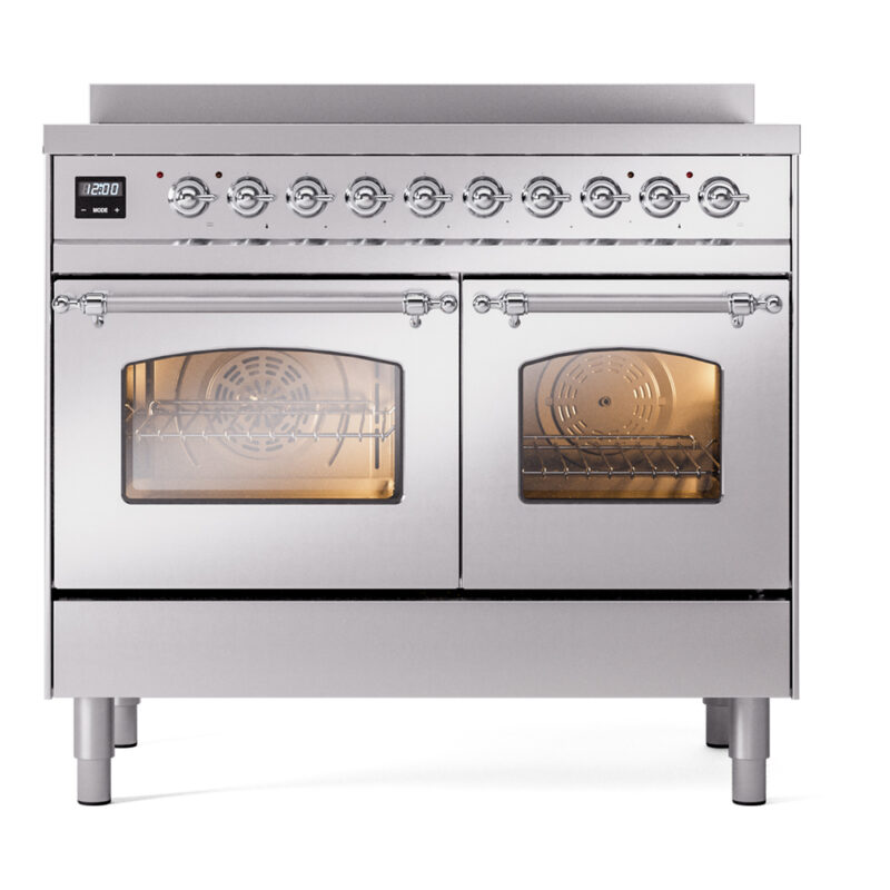 ILVE UPDI406NMPSSC Nostalgie II 40 inch Induction Range with Double ...