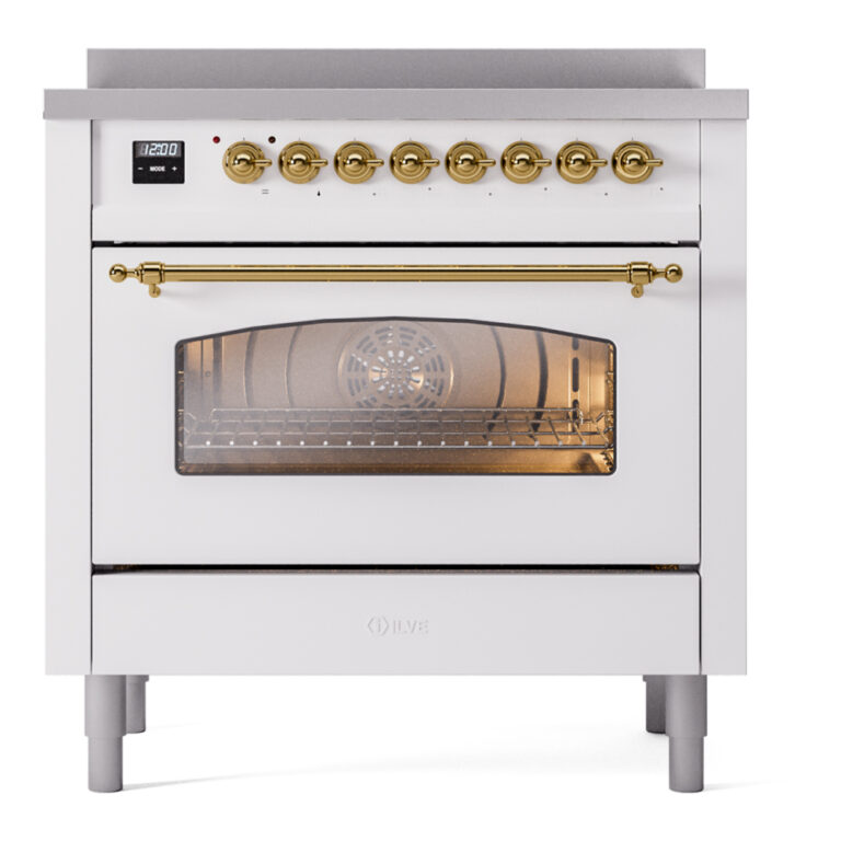 ILVE UPI366NMPWHG Nostalgie II 36 inch Induction Range with 6 Elements ...